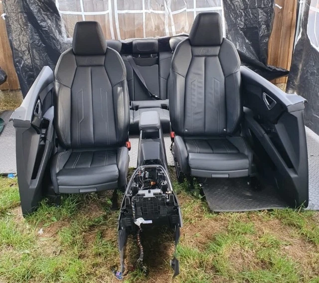 AUDI Q4 E-TRON 2022 Ev S Line Full Black Leather Seats Interior With ...