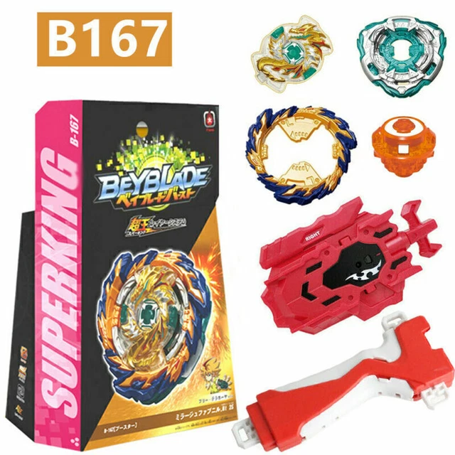 Beyblade Burst Super King B 167 Mirage Fafnir Nt 2s Launcher Metal