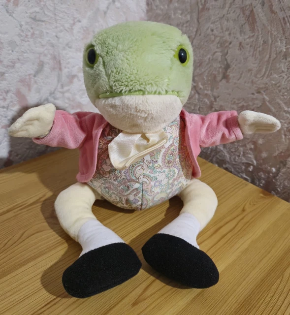 EDEN PETER RABBIT Beatrix Potter Jeremy Fisher Frog 11" Soft Toy Plush ...
