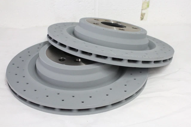 GENUINE MERCEDES-BENZ W166 ML GLE Sports Pack REAR Brake Discs X2 ...