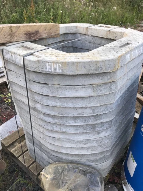 CONCRETE MANHOLE ADJUSTING Unit Seating Ring Raising Piece riser Cover ...