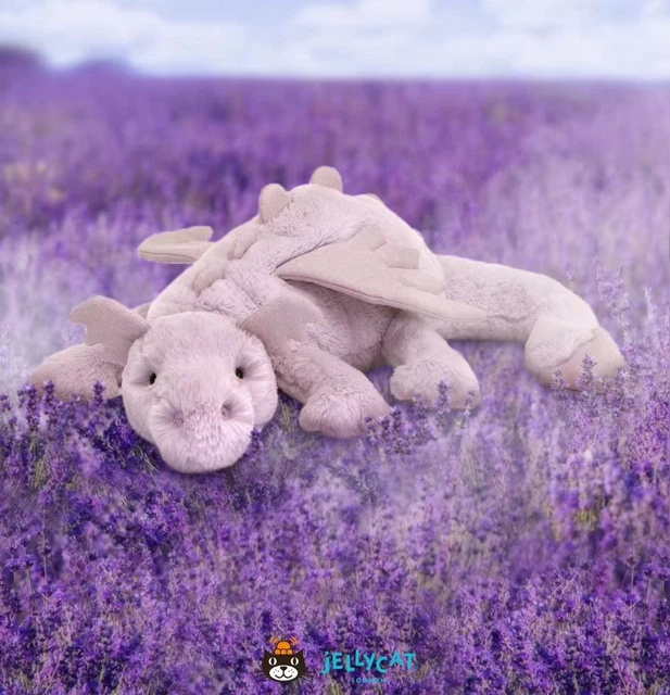 JELLYCAT MYTHOLOGY SERIES - Purple Dragon Doll - 50cm - with Tag and ...