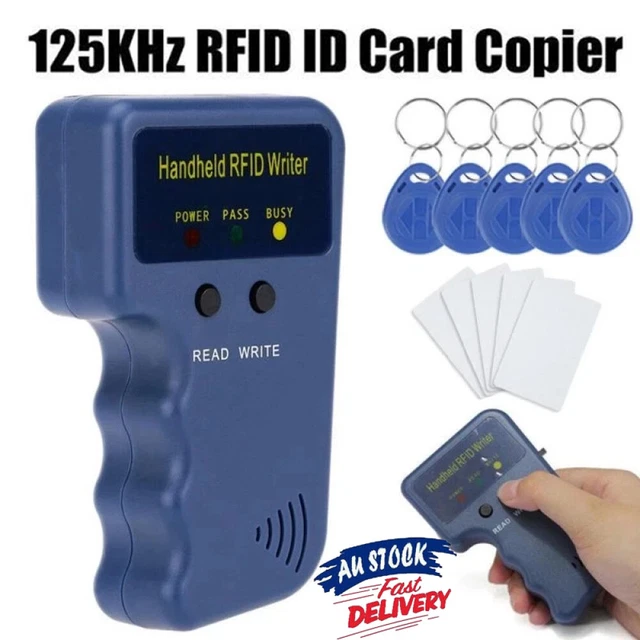 HANDHELD RFID COPIER ID Reader Writer Programmer Card Duplicator +5 ...