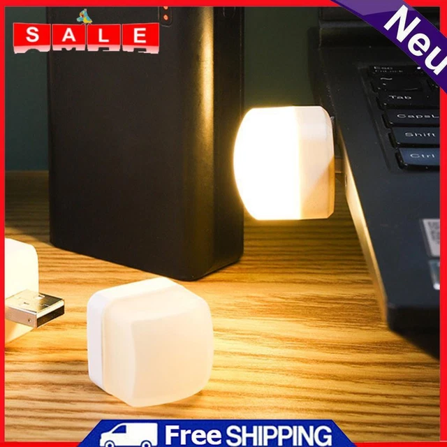 MINI USB PLUG Lamp Computer Mobile Power Reading Book Light (Warm 1pc ...