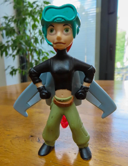 DISNEY KIM POSSIBLE 2003 Action Kim With Wings 4" McDonald's Action ...