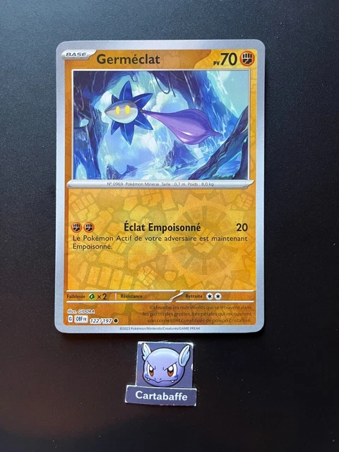 CARTE POKÉMON GERMÉCLAT 122/197 Reverse EV3 Flammes Obsidiennes NEUF ...