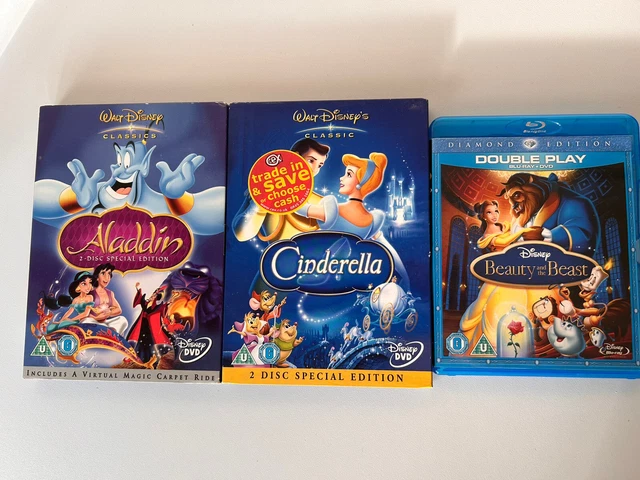 DISNEY DVD & Blue ray Special Edition Bundle, Beauty And The Beast ...