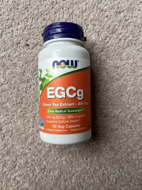 NOW EGCG GREEN Tree Extract 400mg Free Radical Scarvenger. 90 Veg Caps ...
