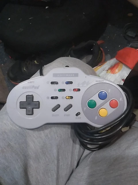 ASCIIWARE ASCIIPAD SUPER Nintendo SNES Controller Model No 4900 Tested ...