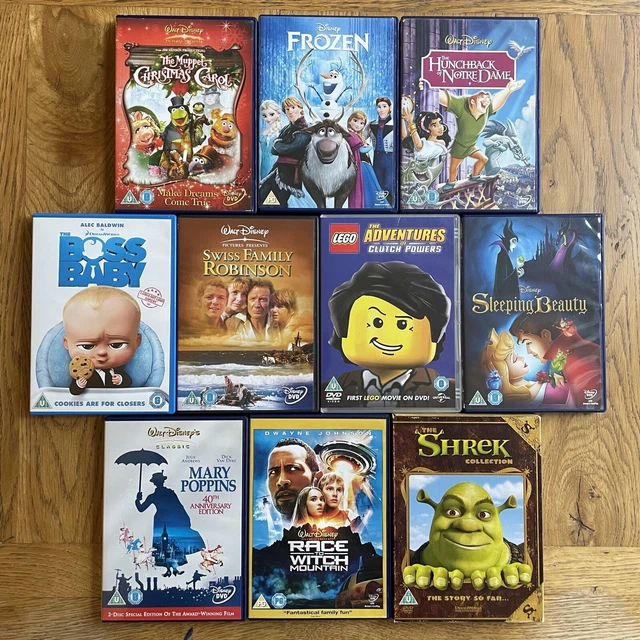 10 X FILM Bundle [DVD] Disney/Animation/Childrens • Frozen/Muppets/Lego/Shrek ++ £6.99 - PicClick UK