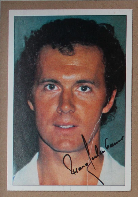 FRANZ BECKENBAUER BRAVO Autogrammkarte 70s/80s/90s - Printed Signature ...