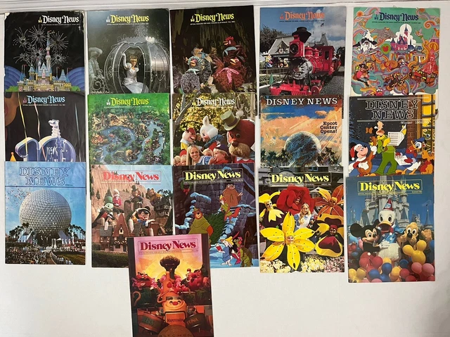 DISNEY NEWS OFFICIAL Magazine for Magic Kingdom Club 1980-1984 Lot of ...
