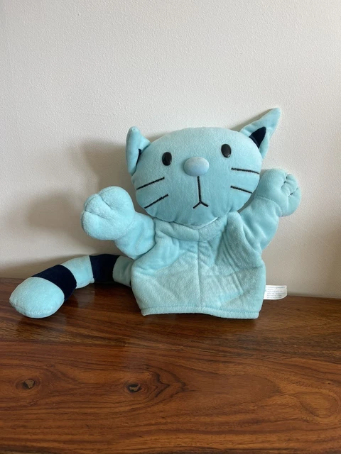 PILCHARD THE CAT Bob The Builder Hand Puppet Plush Toy Blue 2001 RARE ...