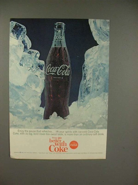 1965 COCA-COLA COCA-COLA Soda Ad - Things Go Better EUR 19,07 - PicClick FR