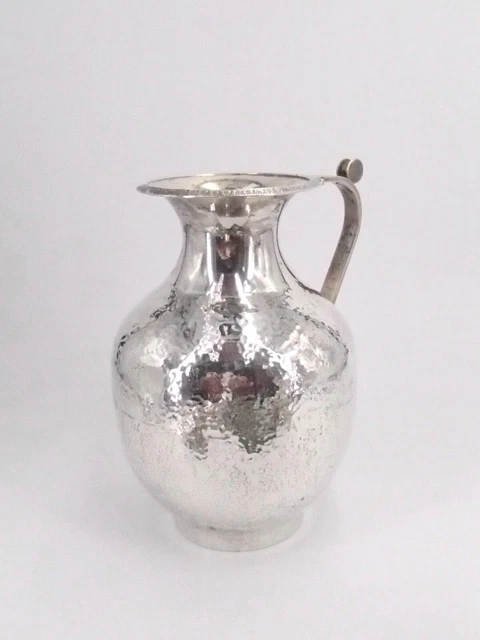 RARE BROC EN Argent Massif Et Vermeil Entierement Martele Decor ...