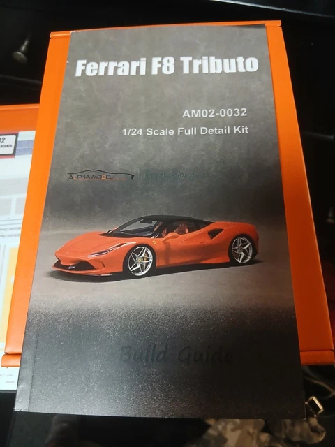 ALPHA MODEL 1/24 Ferrari F8 Tributo Build Manual £21.50 - PicClick UK