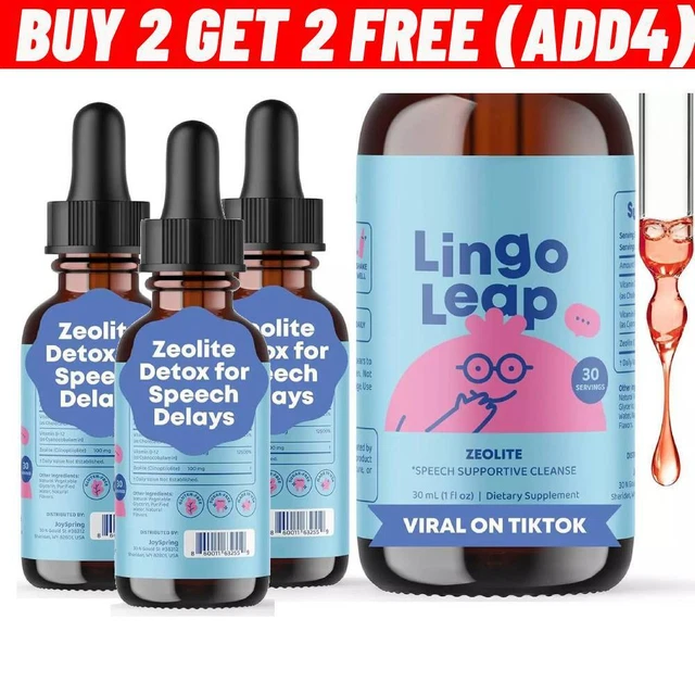 LINGO LEAP CHILDREN'S Drops - Zeolite Detox for Speech Delays Therapy ...