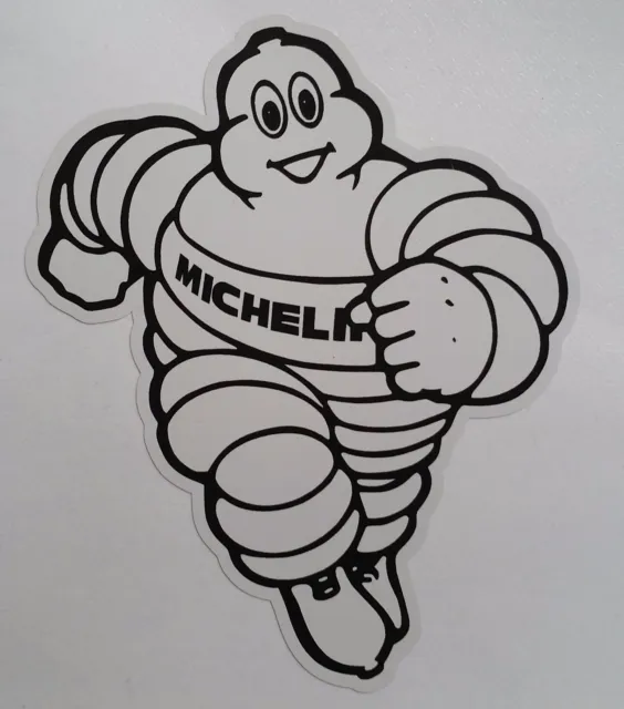 MICHELIN MAN WAVING Sticker Vinyl Decal Motorbike Car Racing Laptop ...