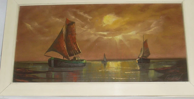 ALT ÖLGEMÄLDE SCHIFFE EUR 90,00 - PicClick DE