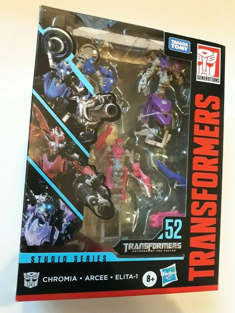 TRANSFORMERS STUDIO SERIES 52 Deluxe Chromia, Arcee, and Elita-1 ...