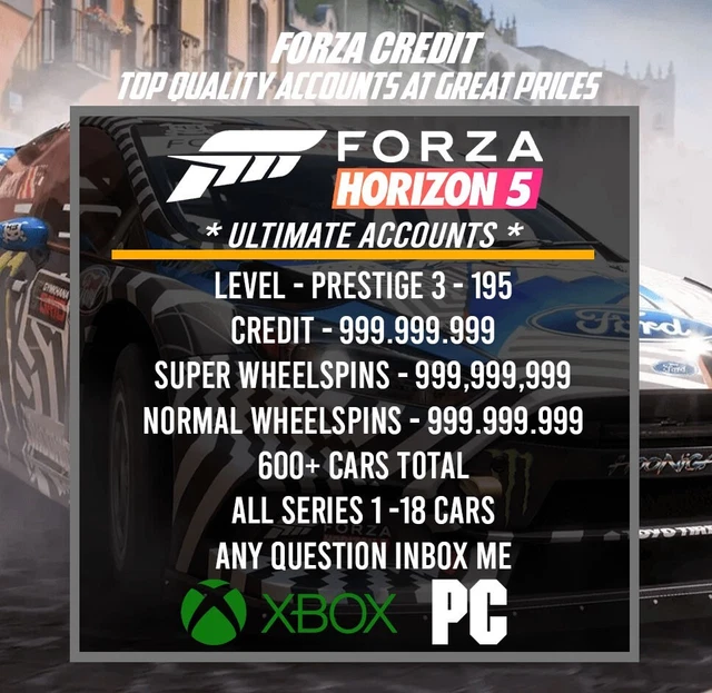 Forza Horizon 5 Account Mod FOR SALE! - PicClick UK