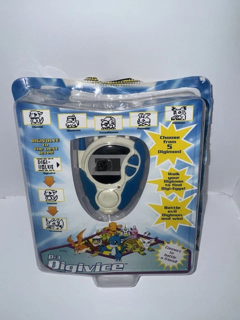 2000 DIGIMON DIGIVICE D3 V1 D-3 Blue And White Aus Version With Blister ...