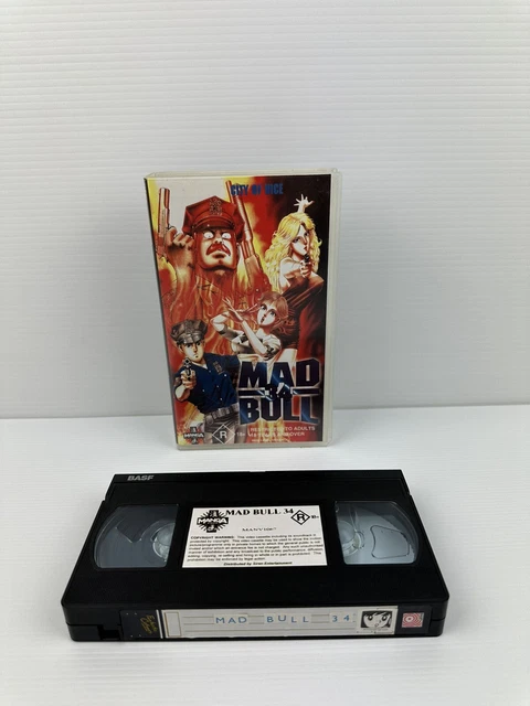 MAD BULL 34 City Of Vice VHS Video Anime Manga Tested Working Free ...