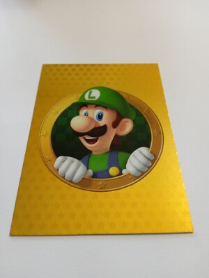 SUPER MARIO TRADING CARD COLLECTION PANINI 2022 GOLDEN CARD LUIGI n 146 ...