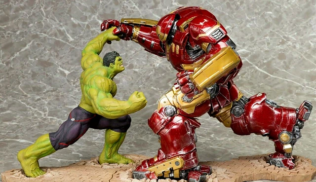 IRON MAN HULKBUSTER Vs HULK Avengers Age Of Ultron 2 X Figura PVC ...