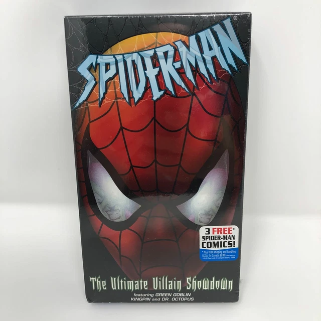 MARVEL SPIDER MAN The Ultimate Villain Showdown VHS 2002 Sealed ...