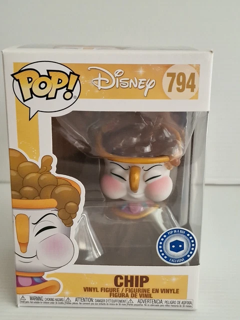 DISNEY BEAUTY AND The Beast Chip Funko Pop #794 PIAB Exclusive £17.95 ...