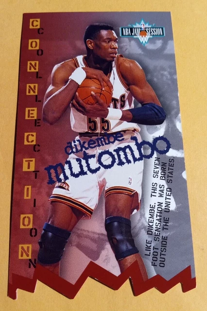 1995-96 FLEER NBA Jam Session Die-Cut Dikembe Mutombo #D26 - Nuggets ...