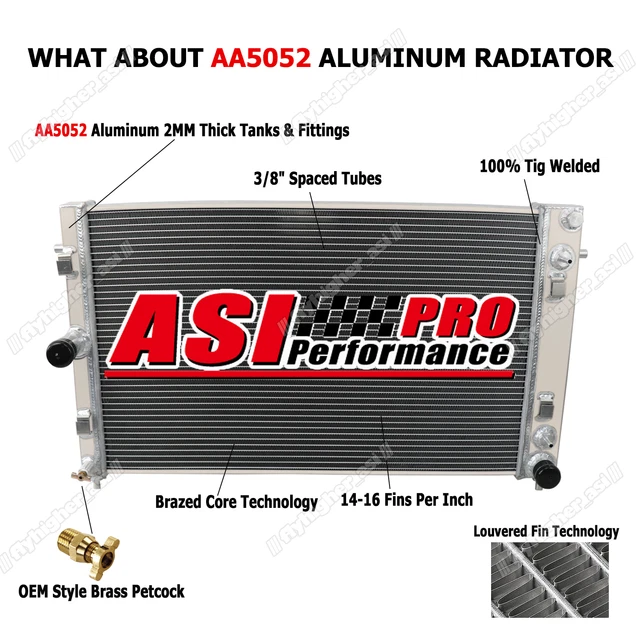 3 ROW ALUMINUM Radiator Fit Holden VZ Commodore 3.6L V6 Petrol AT MT ...