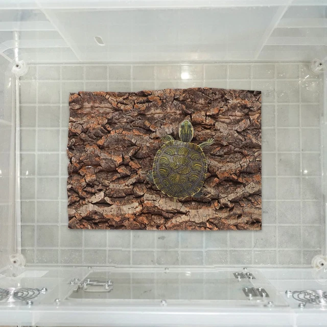 2 PCS TERRARIUM Tree Bark Reptile Platforms Natural Climbing Resting ...