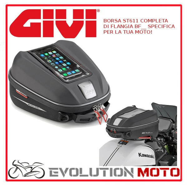BORSA ST611 GIVI + Flangia Bf25 Honda Crf 1000 L Africa Twin Adv Sport ...