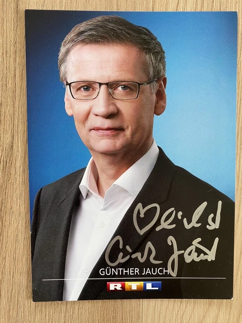 GÜNTHER JAUCH ORIGINAL handsigniert Autogrammkarte !!! (RTL) EUR 19,99 ...
