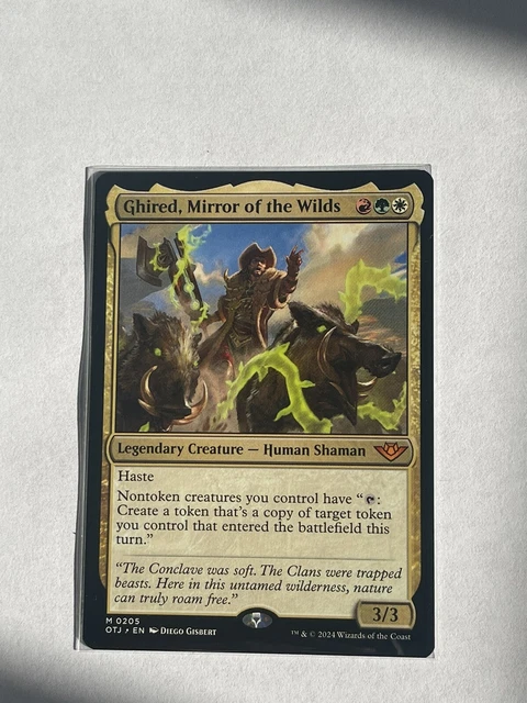 GHIRED, MIRROR OF THE WILDS mtg NM-M Outlaws of Thunder Junction 1 ...