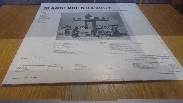 THE MAGIC ROUNDABOUT BBC SPIROGRAPH RE BLACK VINYL LP 1971 Eric ...