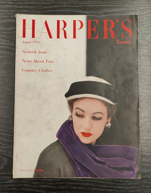 HARPERS BAZAAR MAGAZINE: August 1952 £38.00 - PicClick UK