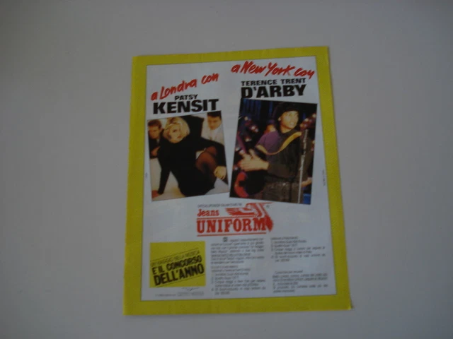 ADVERTISING PUBBLICITÀ 1988 PATSY KENSIT/TERENCE TRENT D'ARBY EUR 4,00 ...