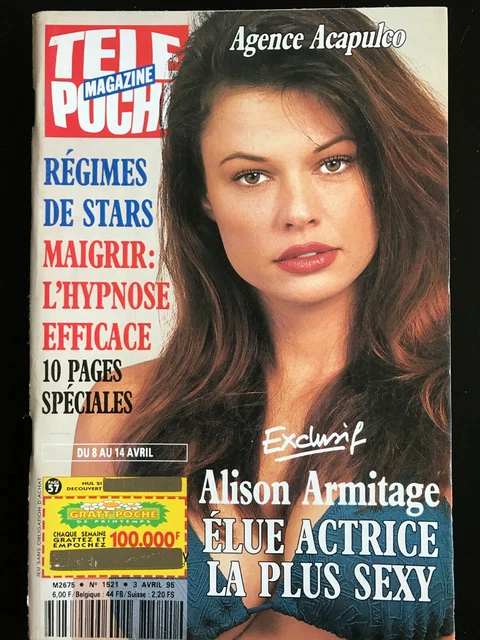 TÉLÉ POCHE 3/04/1995; Alison Armitage; Agence Acapulco/ INterview ...