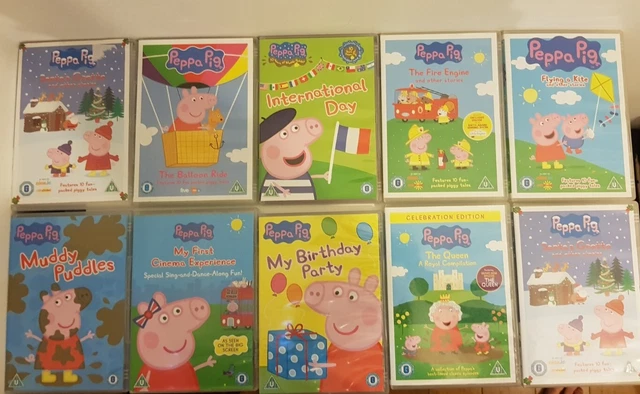 10 X PEPPA Pig DVD Bundle TV Series Job Lot. My first cinema experience ...
