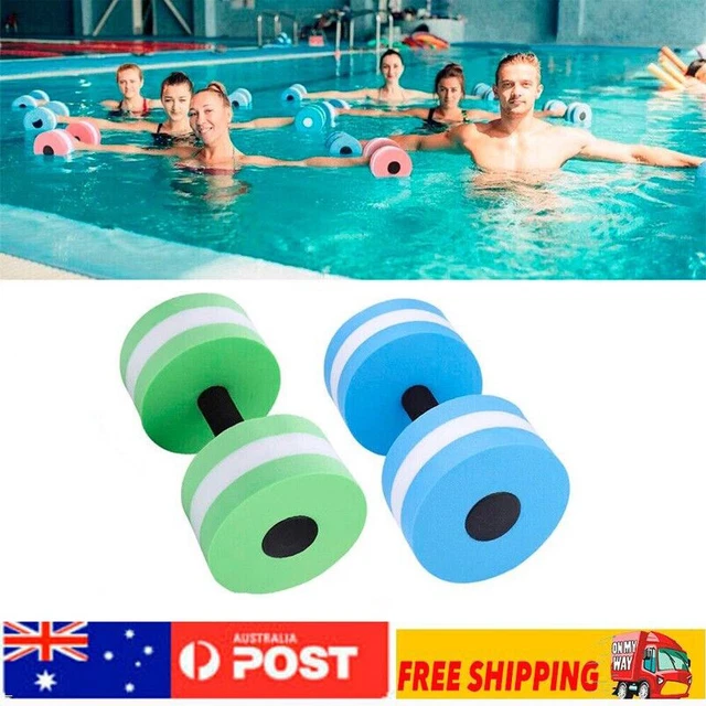 WATER AEROBICS DUMBBELL EVA Aquatic Fitness Barbell Aqua Pool Exercise ...