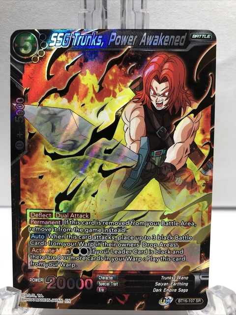 SSG TRUNKS POWER Awakened Card Dragon Ball Super Card Game TCG BT16 107 ...