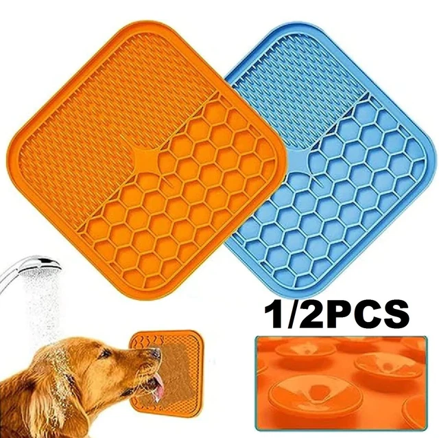 LICK MAT DOG Puppy Lick Mat Playdate Treat Boredom Buster Dogs ...