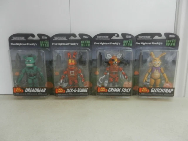 FUNKO FNAF FREDDYS Full Set x 4 Jack O Bonnie Glitch Trap Dreadbear ...