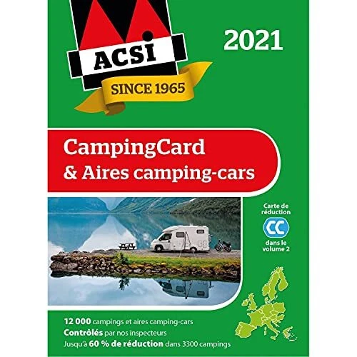 ACSI - GUIDE Campingcard + Aires de camping 2021 ACSI EUR 10,08 ...