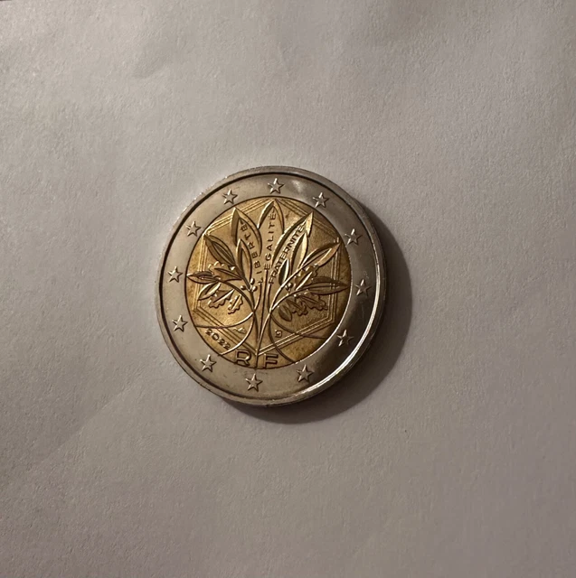 PIÈCE 2 EUROS rare - France 2022 RF LIBERTE EGALITE FRATERNITE EUR 250 ...