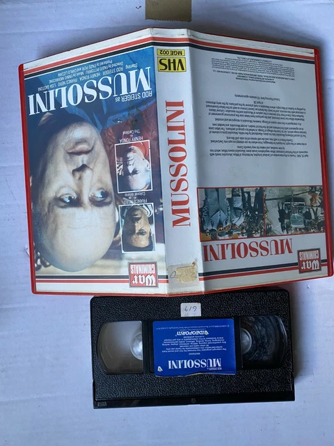 MUSSOLINI ROD Steiger Fonda VHS Original Video pre cert ex rental free ...