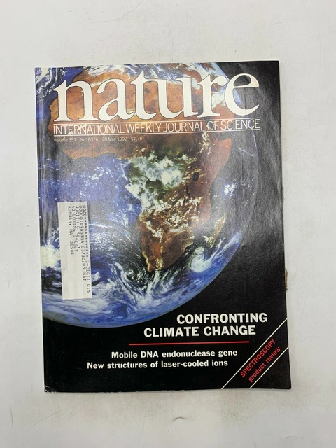 NATURE MAGAZINE MAY 28 1992 Confronting Climate Change Mobile DNA £6.27 ...